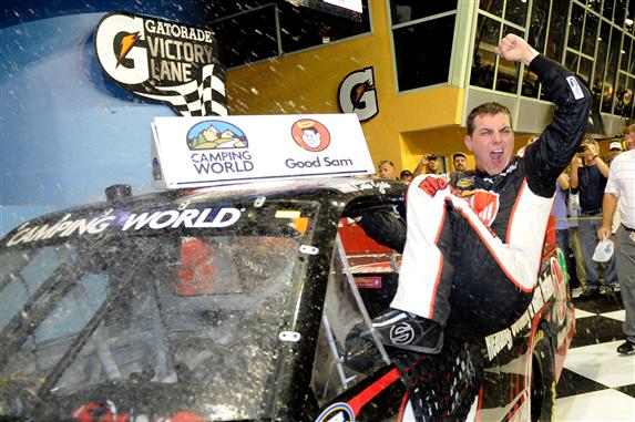 CALE GALE WINS FINALE AT HOMESTEAD-MIAMI SPEEDWAY; BEATS KYLE BUSCH TO ...