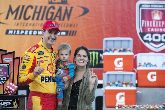 Joey Logano wins in overtime at Michigan | SpeedwayMedia.com